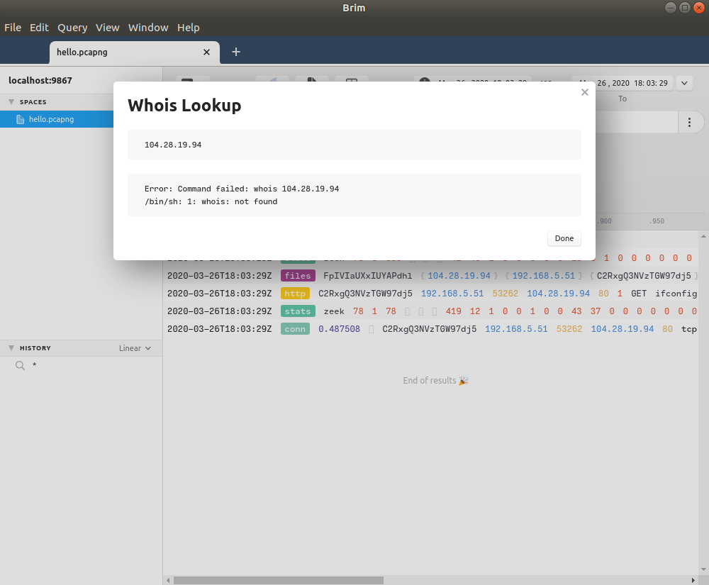 Whois Without Requiring A Whois Executable · Issue 1052 · Brimdata Zui · Github