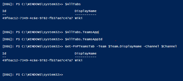 [BUG] Get-PnPTeamsTab - · Issue #1427 · pnp/powershell · GitHub