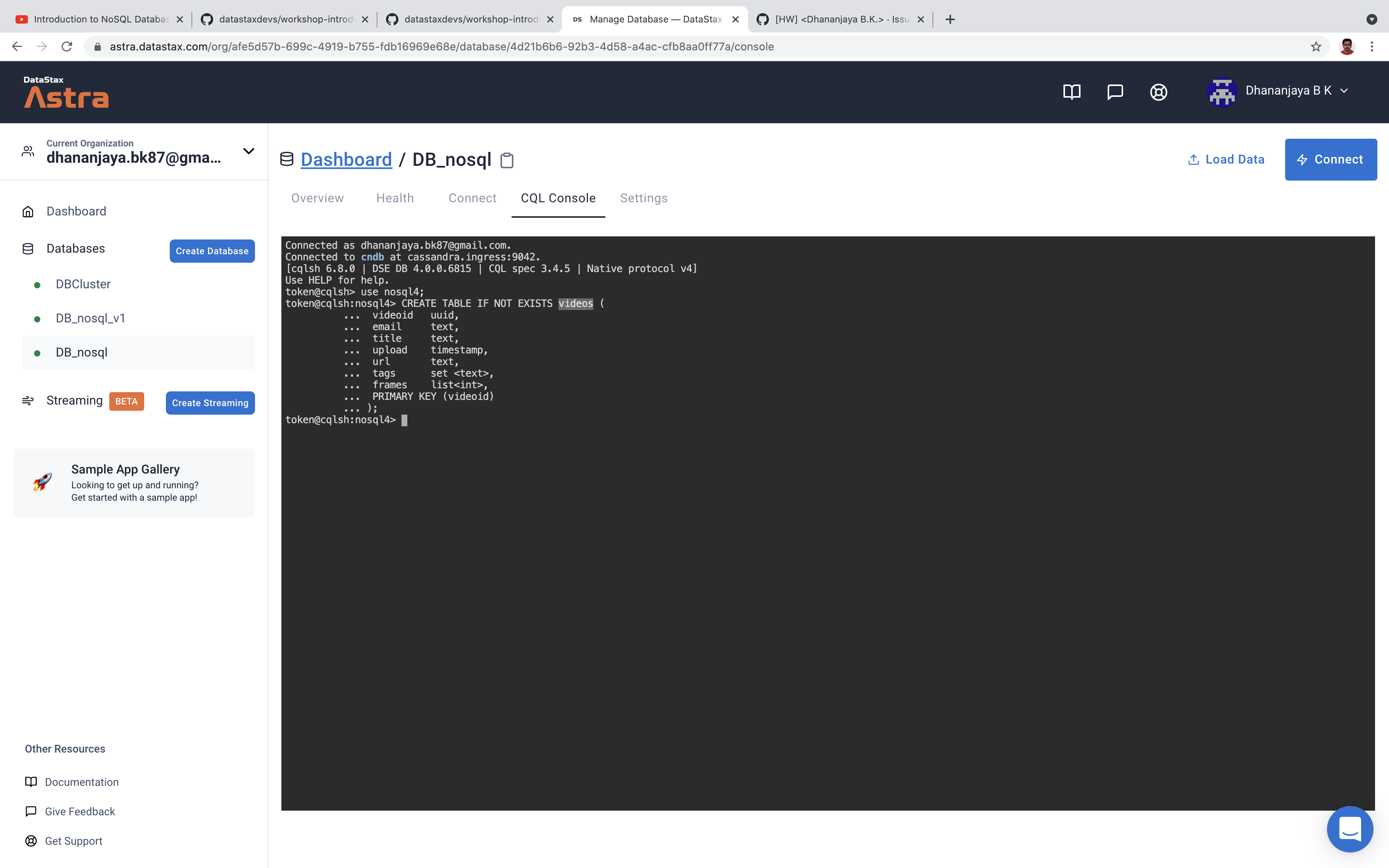 [HW] · Issue #508 · datastaxdevs/workshop-introduction-to-nosql · GitHub