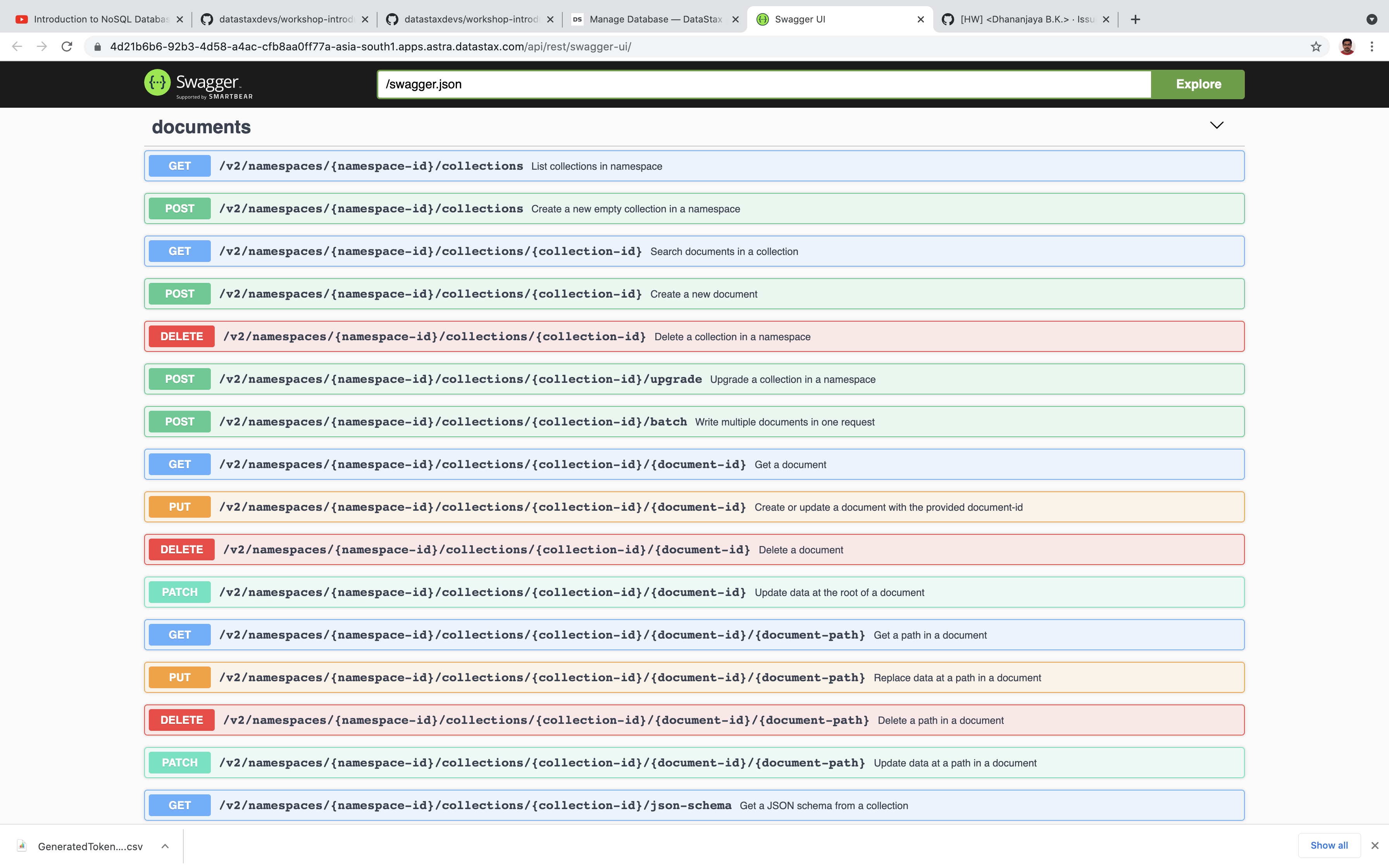 [HW] · Issue #508 · datastaxdevs/workshop-introduction-to-nosql · GitHub