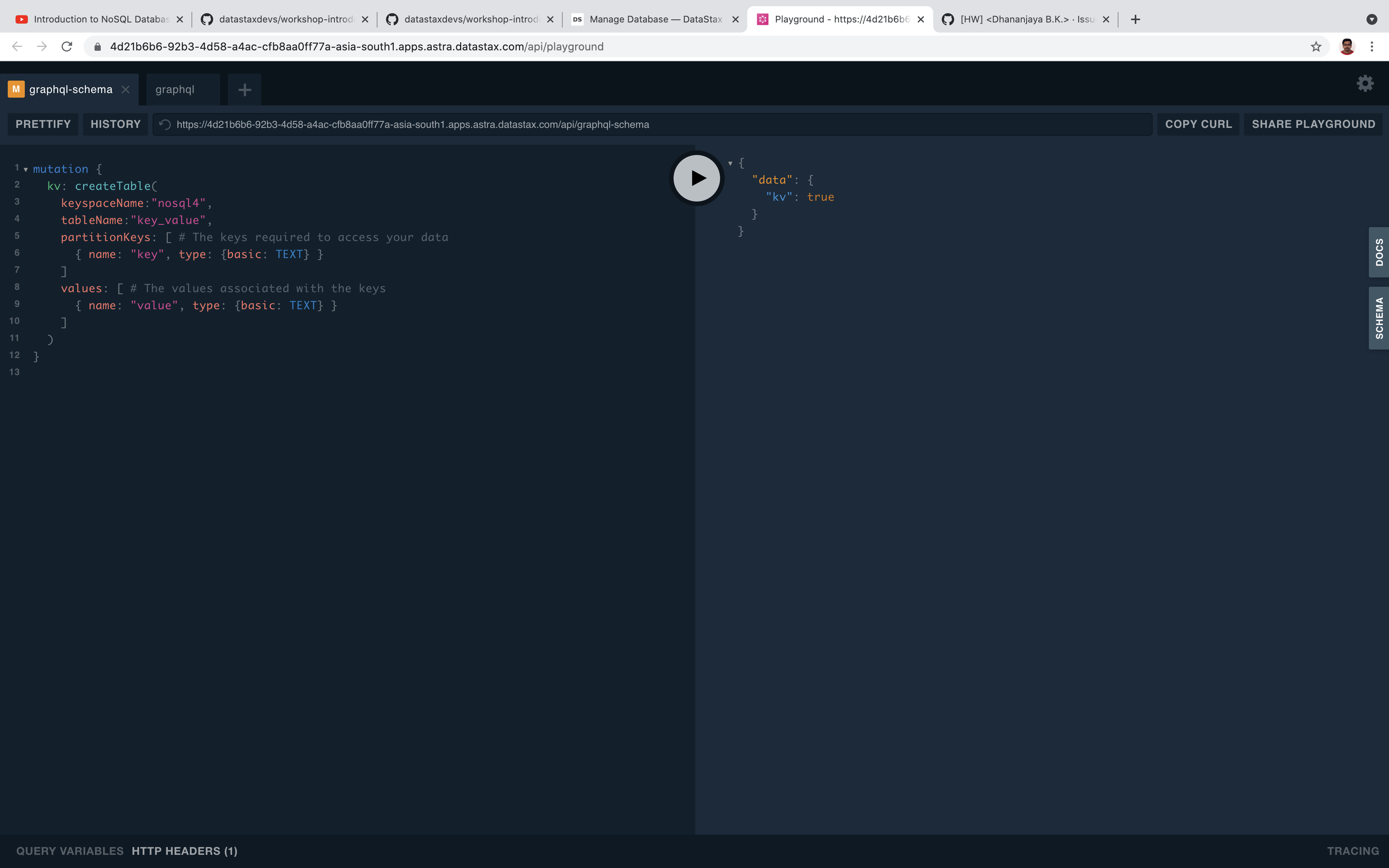 Hw · Issue 508 · Datastaxdevsworkshop Introduction To Nosql · Github 
