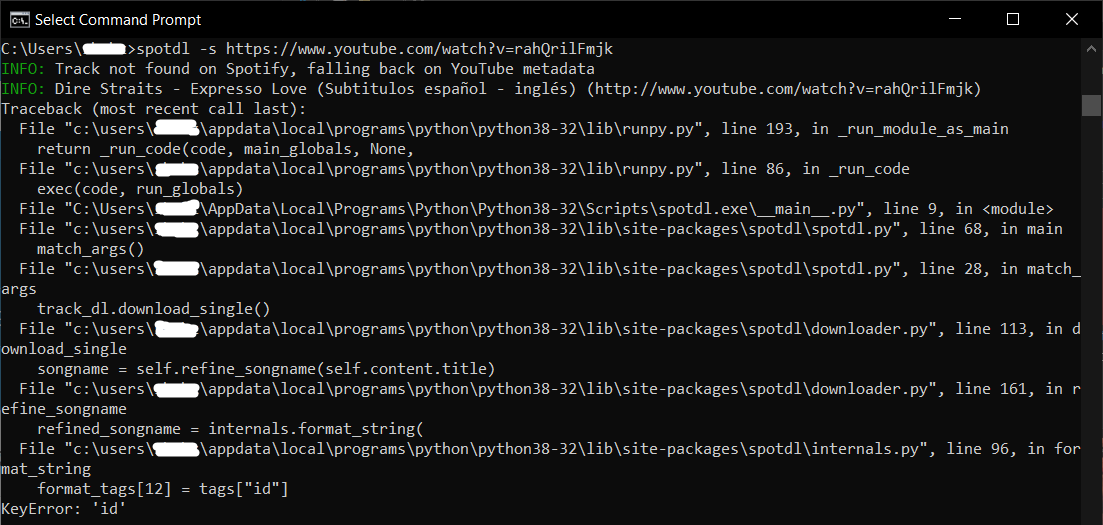 Version 1.2.3 Error · Issue #649 · spotDL/spotify-downloader · GitHub