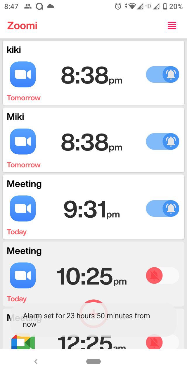 GitHub - arpitmx/Zoomi-Android: Never miss your morning zoom meetings!