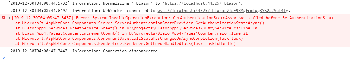 AutenticationStateProvider throws when called in different scope ...