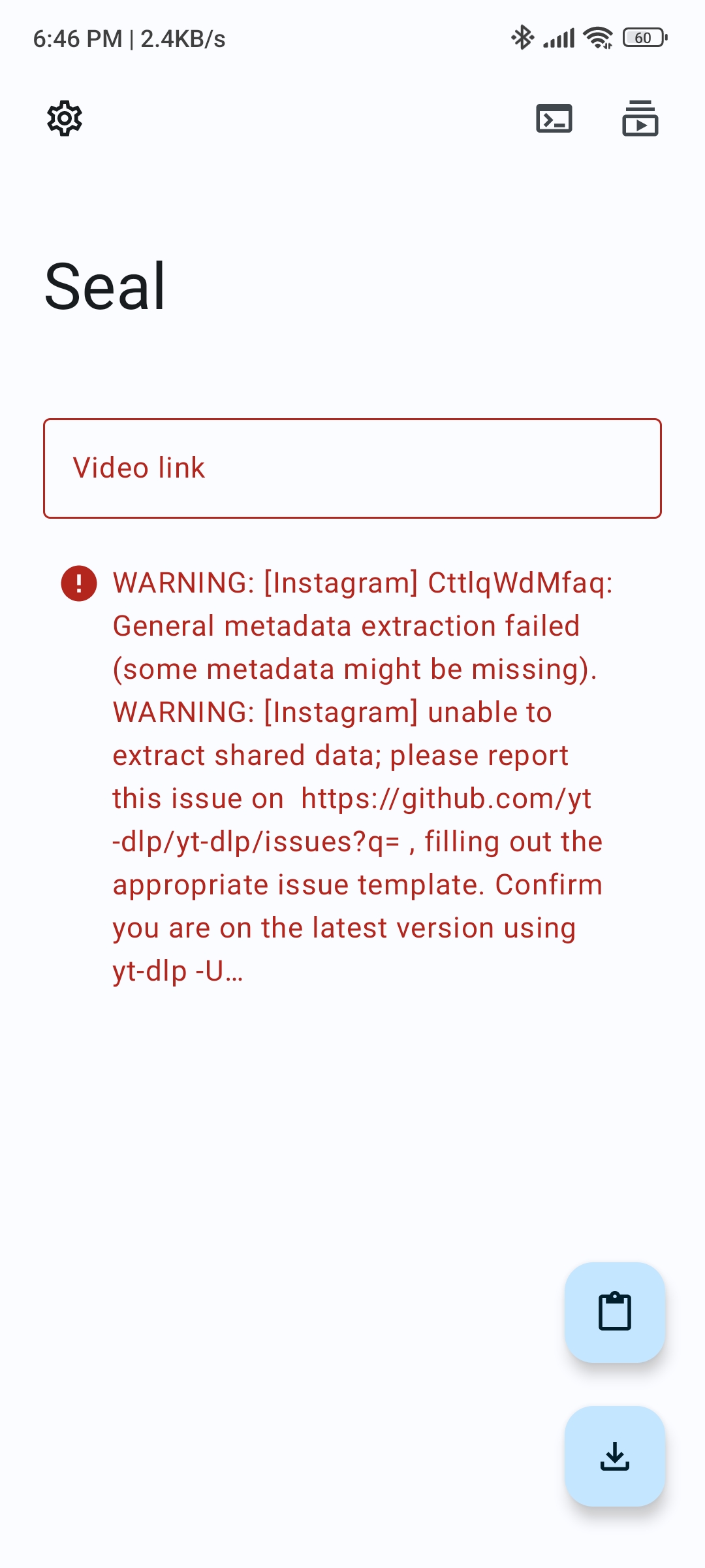 Instagram download issue · Issue #901 · JunkFood02/Seal · GitHub