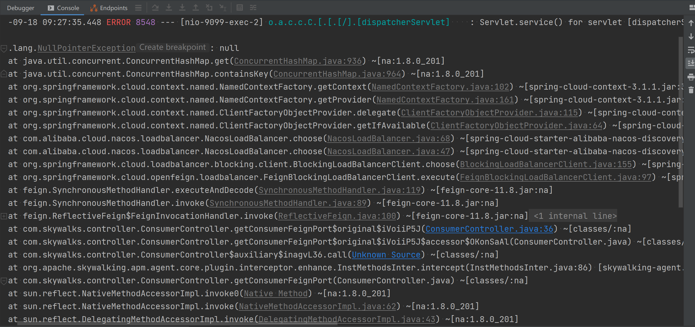 springCloud 整合nacos服务发现 服务注册成功但是feign服务发现时调用失败 同一套代码使用eureka进行feign调用正常 · Issue #9169 · alibaba ...