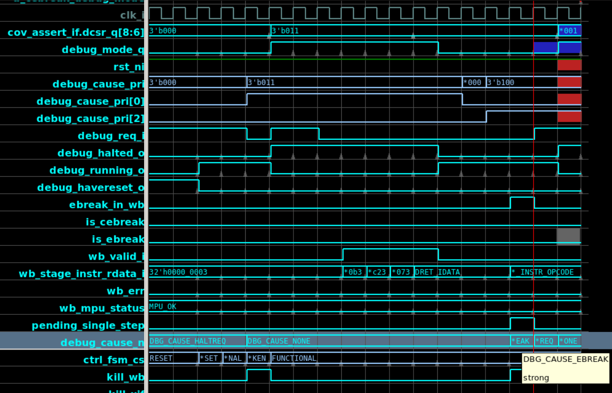 Debug cause is wrong when a single step is interrupted by an NMI, and this coincide with a ...