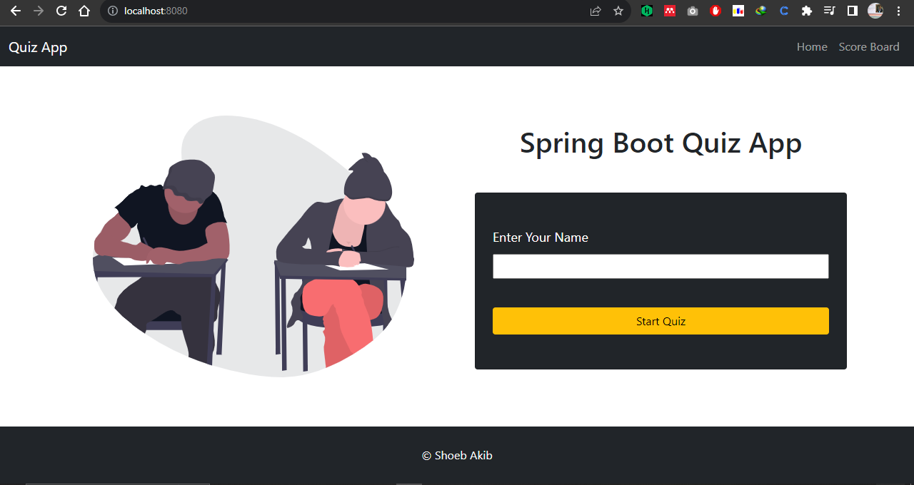 GitHub - Bill-Board/Spring-Boot-Quiz-App: MCQ based quiz application using Spring Boot, Spring ...