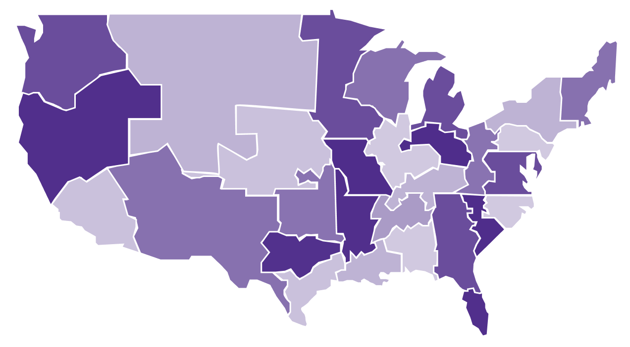 US Heat Map - How to draw US Region and Sub-div heat maps? · Issue ...