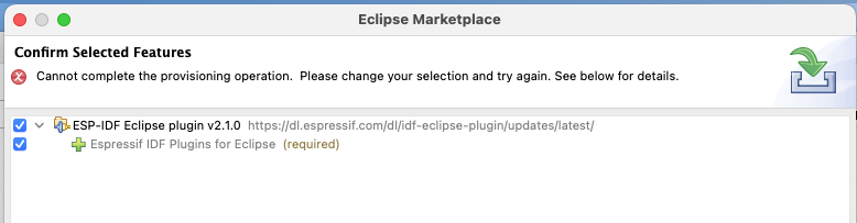 Cannot install idf-eclipse-plugin on 2021-09 version of Eclipse IDE ...