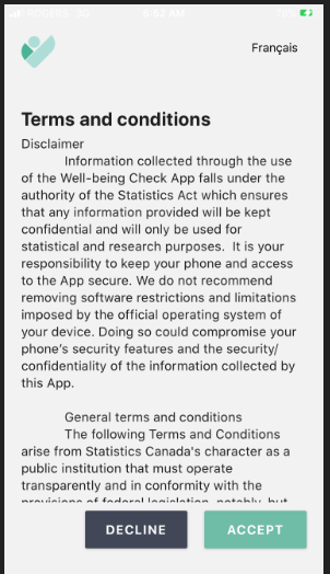 Terms and conditions - text formatting · Issue #146 · StatCan/wellBeingCheck · GitHub