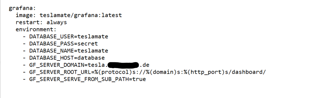 Teslmate behind a reverse-proxy (nginx) - Grafana Error (grafana.ini ...