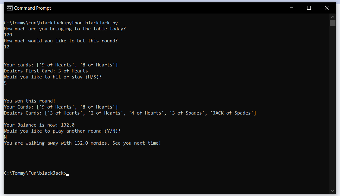 GitHub - thausfeld/blackJack