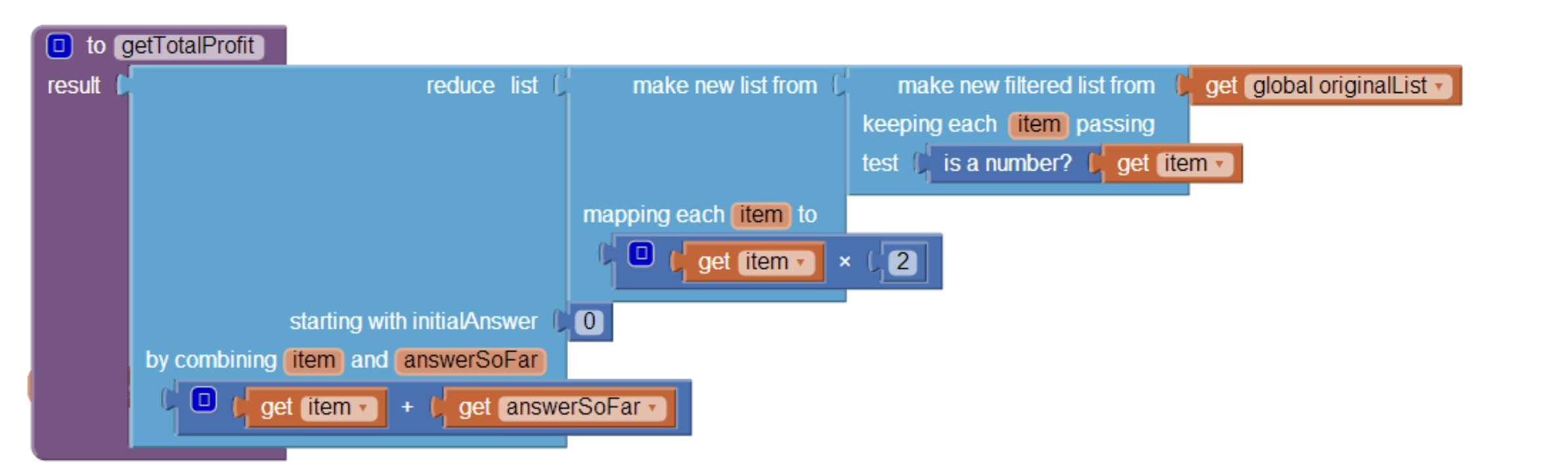 Blockly Add Blocks For Map And Reduce For List Processing · Issue