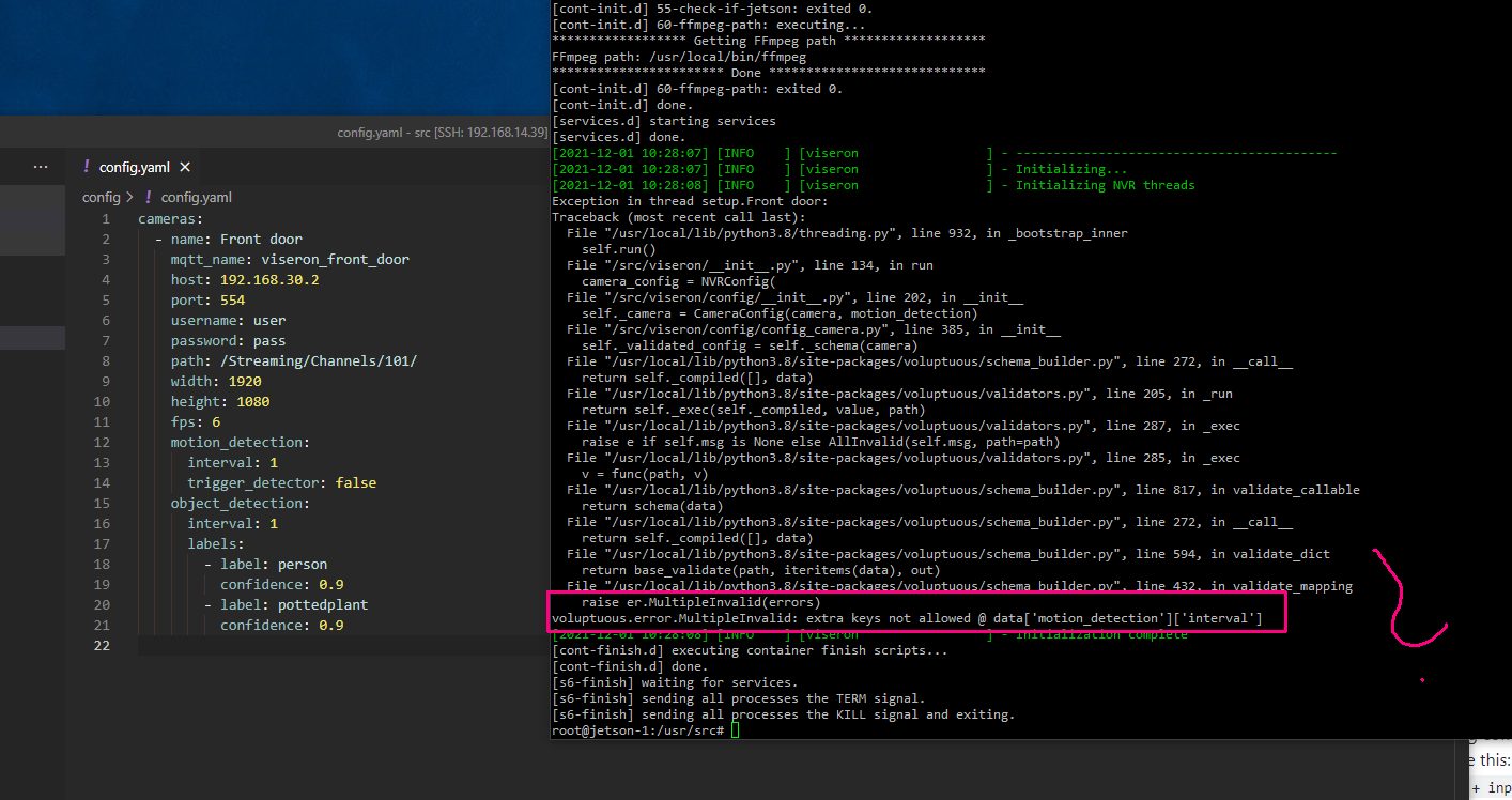 [Support]: default config not starting · Issue #305 · roflcoopter/viseron · GitHub