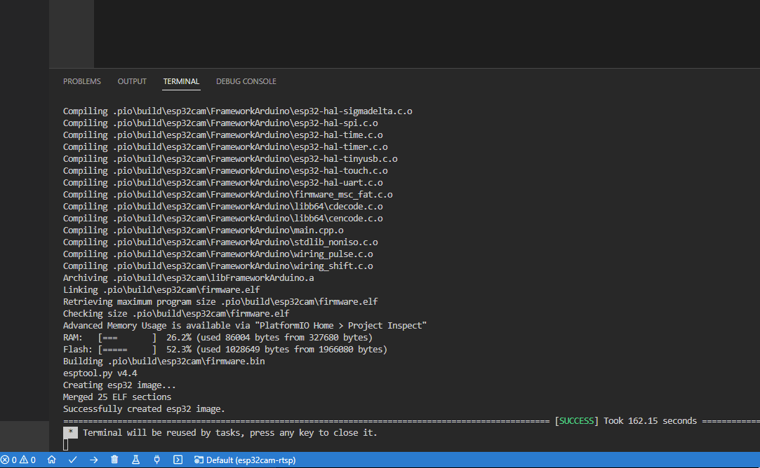 Trouble to compile in VSCODE · Issue #35 · rzeldent/esp32cam-rtsp · GitHub