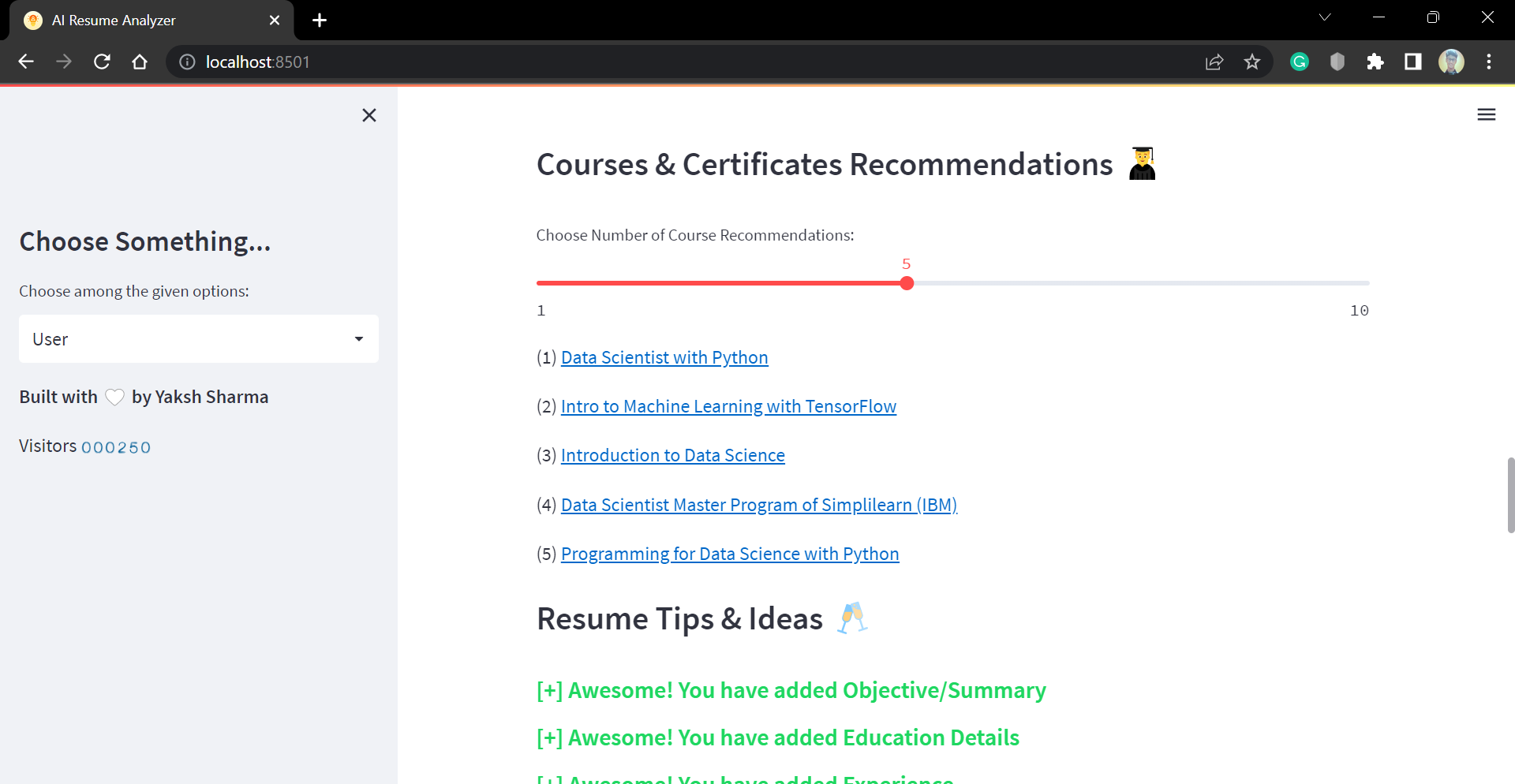 GitHub - Yakksh/AI-Resume-Analyzer