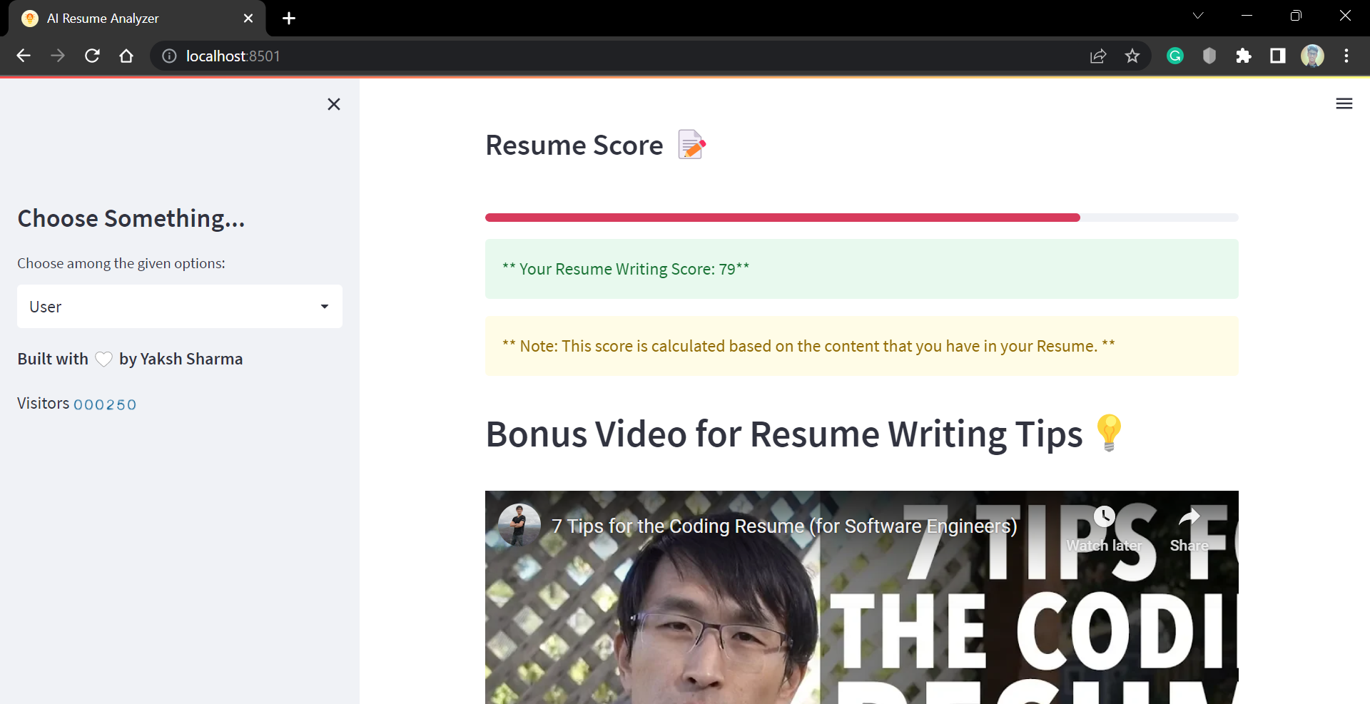 GitHub - Yakksh/AI-Resume-Analyzer