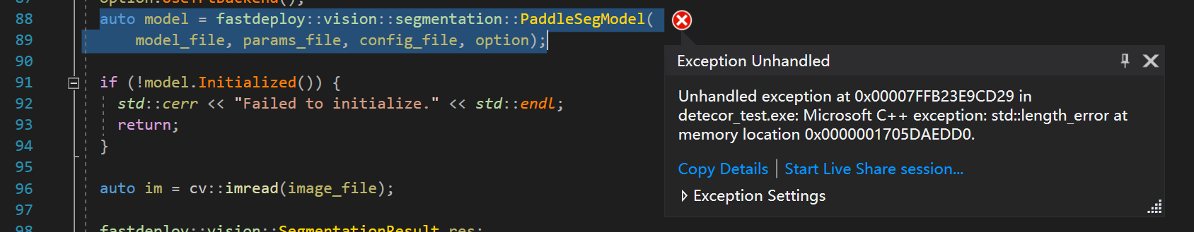 vs2019跑Release模式可以跑通，Debug模式就会报错 · Issue #923 · PaddlePaddle/FastDeploy · GitHub
