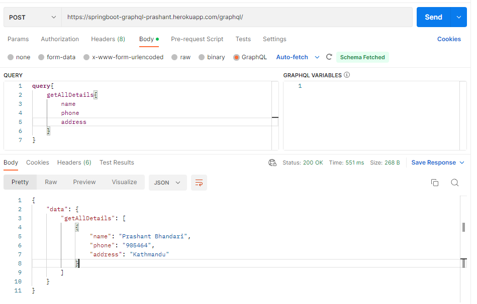 GitHub - prashant0ngx/springboot-graphql-prashant: GraphQL based API in Spring Boot