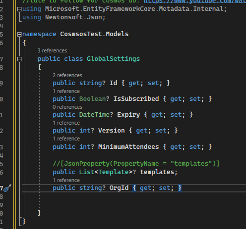 Specific attribute not getting generated in cosmos db when creating objects · Issue #30824 ...