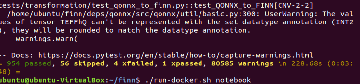 Finn fresh install with quicktest · Issue #870 · Xilinx/finn · GitHub