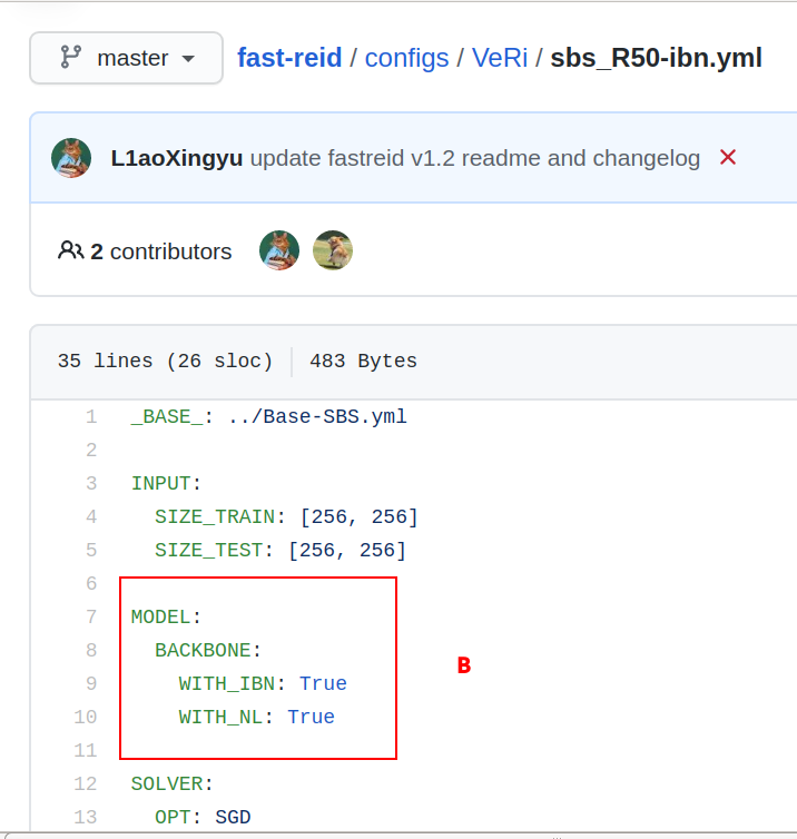 config · Issue #464 · JDAI-CV/fast-reid · GitHub
