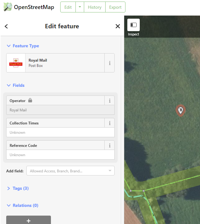 Post Box Update, NSI not following the update · Issue #9524 · openstreetmap/iD · GitHub