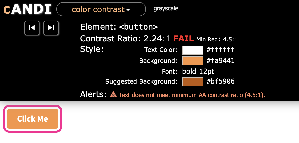 [fix] example custom class button has insufficent color contrast · Issue #2607 · trussworks ...