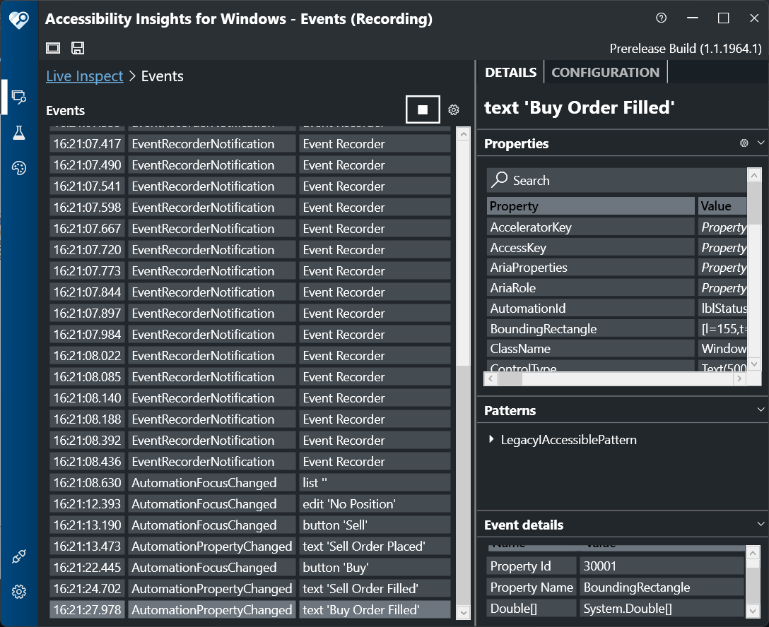 Not recieving PropertyChanged event · Issue #1346 · microsoft/accessibility-insights-windows ...