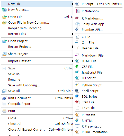 Sync Up New File Choices · Issue #10325 · rstudio/rstudio · GitHub