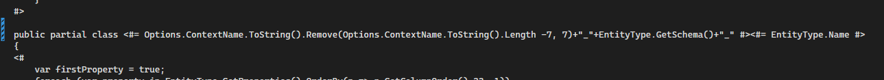 i changed scaffold-dbcontext template for class name its work but i cant change filename · Issue ...