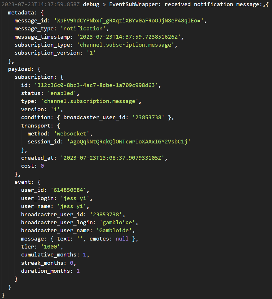 channel.subscription.message triggers for fresh prime subs when it shouldn't · Issue #811 ...