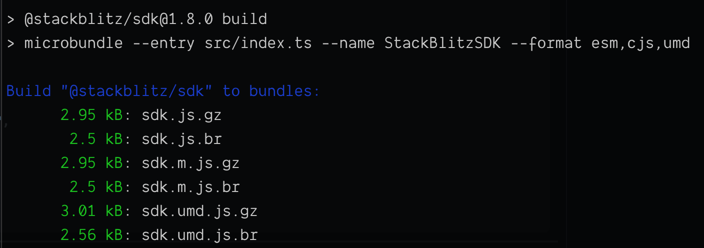 [Question] Unable to build SDK · Issue #2147 · stackblitz/core · GitHub