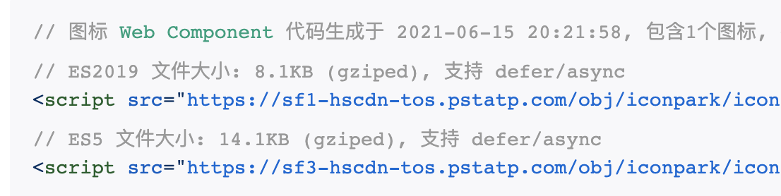 项目管理生成的 web components 脚本不够最小化 · Issue #249 · bytedance/IconPark · GitHub