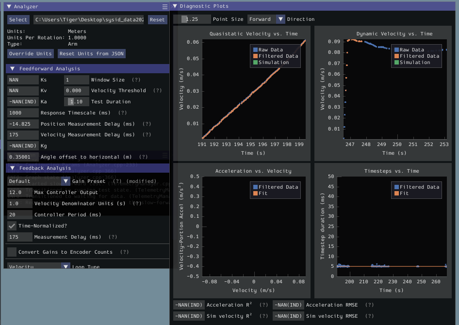 Lots on NaN values in analysis · Issue #504 · wpilibsuite/sysid · GitHub