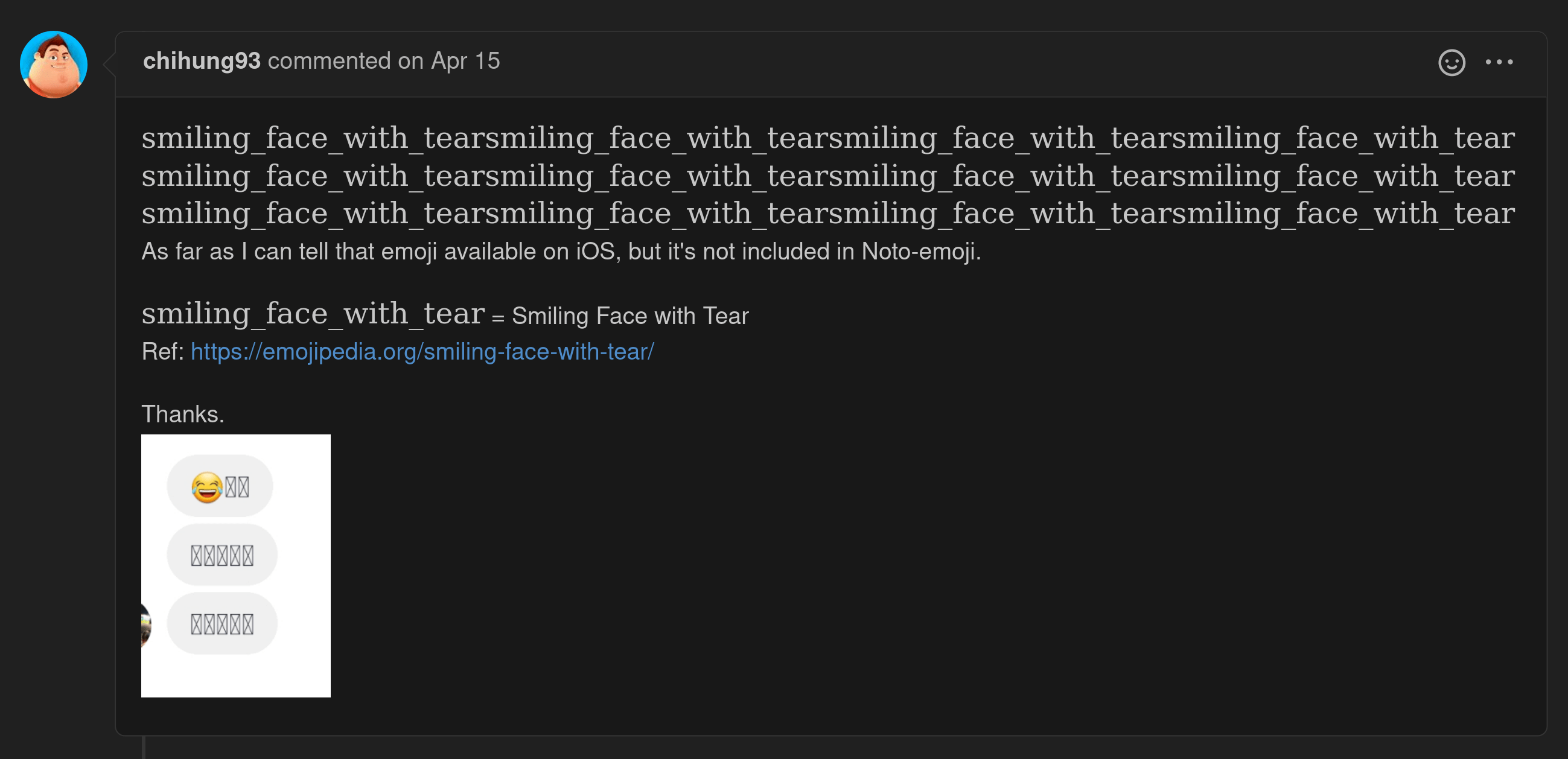 I can not show some emoji on Android which sent from iOS · Issue #339 · googlefonts/noto-emoji ...