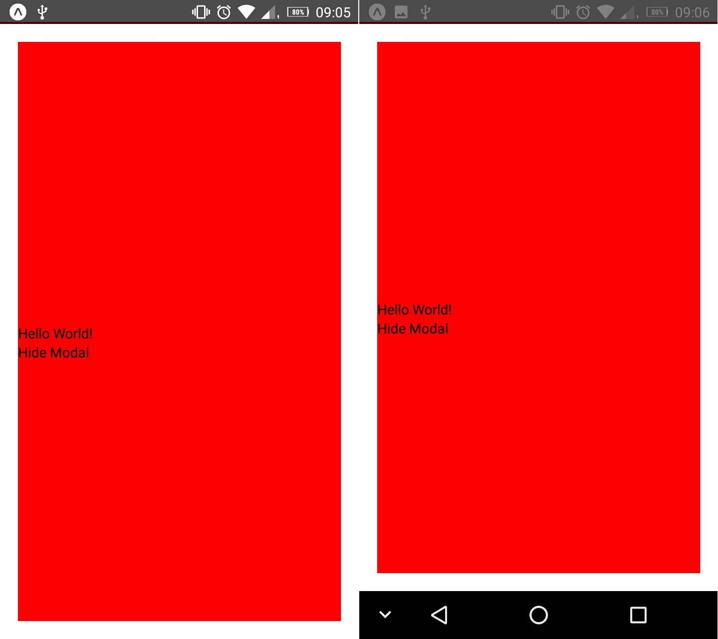 Android: how to remove onscreen buttons white bar · Issue #90 · react-native-modal/react-native ...