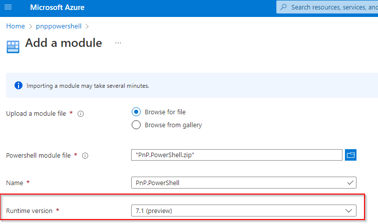 [BUG] Get-PnPAzureADUser fails in Azure Automation when using -SELECT with AdditionalProperties ...