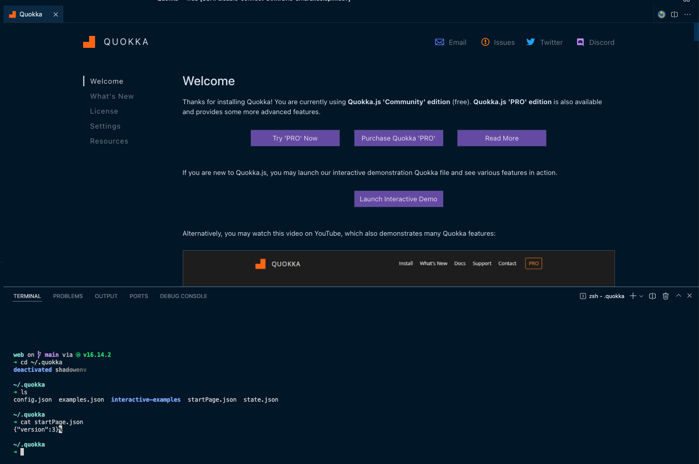 Settings to disable welcome screen · Issue #761 · wallabyjs/quokka · GitHub