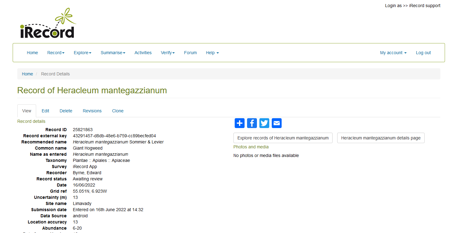 Verification - Navigating to Record Details page is showing incorrect ...