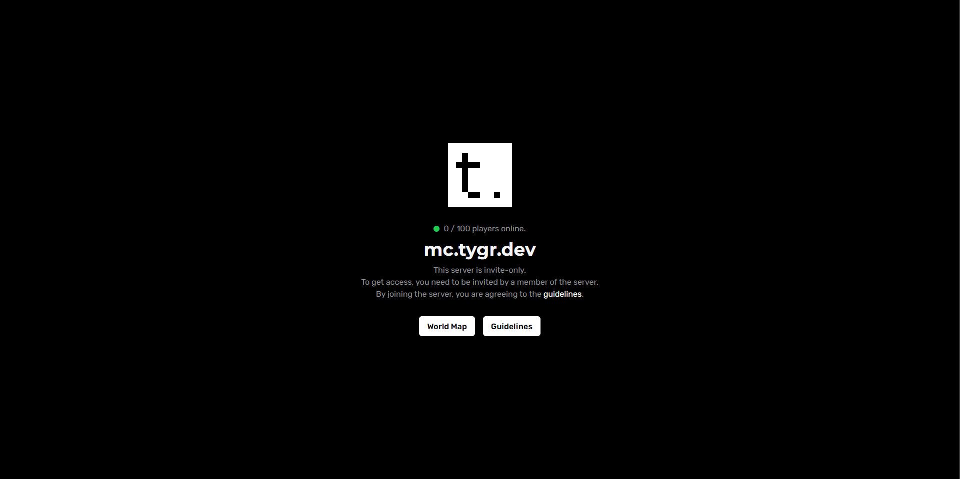 GitHub - tygrvault/mc.tygr.dev: 🎮 A landing page for my Minecraft server.