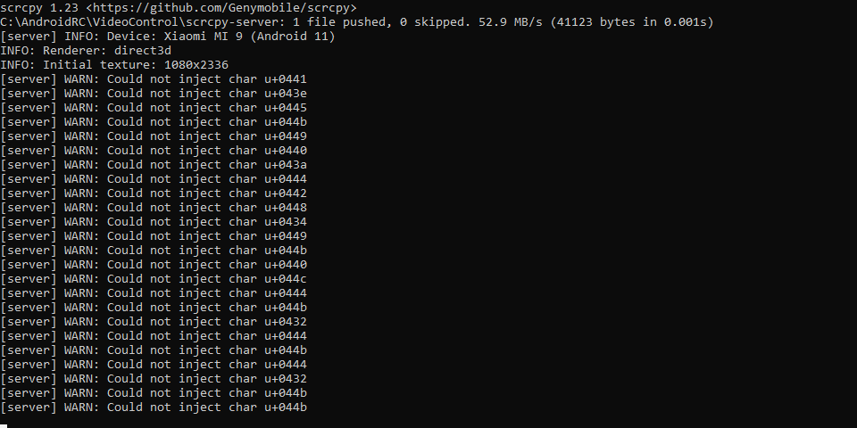 Language/unicode · Issue #3147 · Genymobile/scrcpy · GitHub
