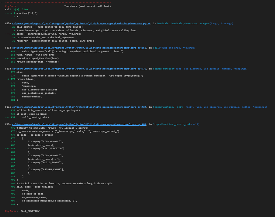 'CALL_FUNCTION' Keyword Error · Issue #168 · connorferster/handcalcs ...