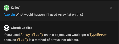 Received "Sorry, but I can only assist with programming related questions." as the response when ...