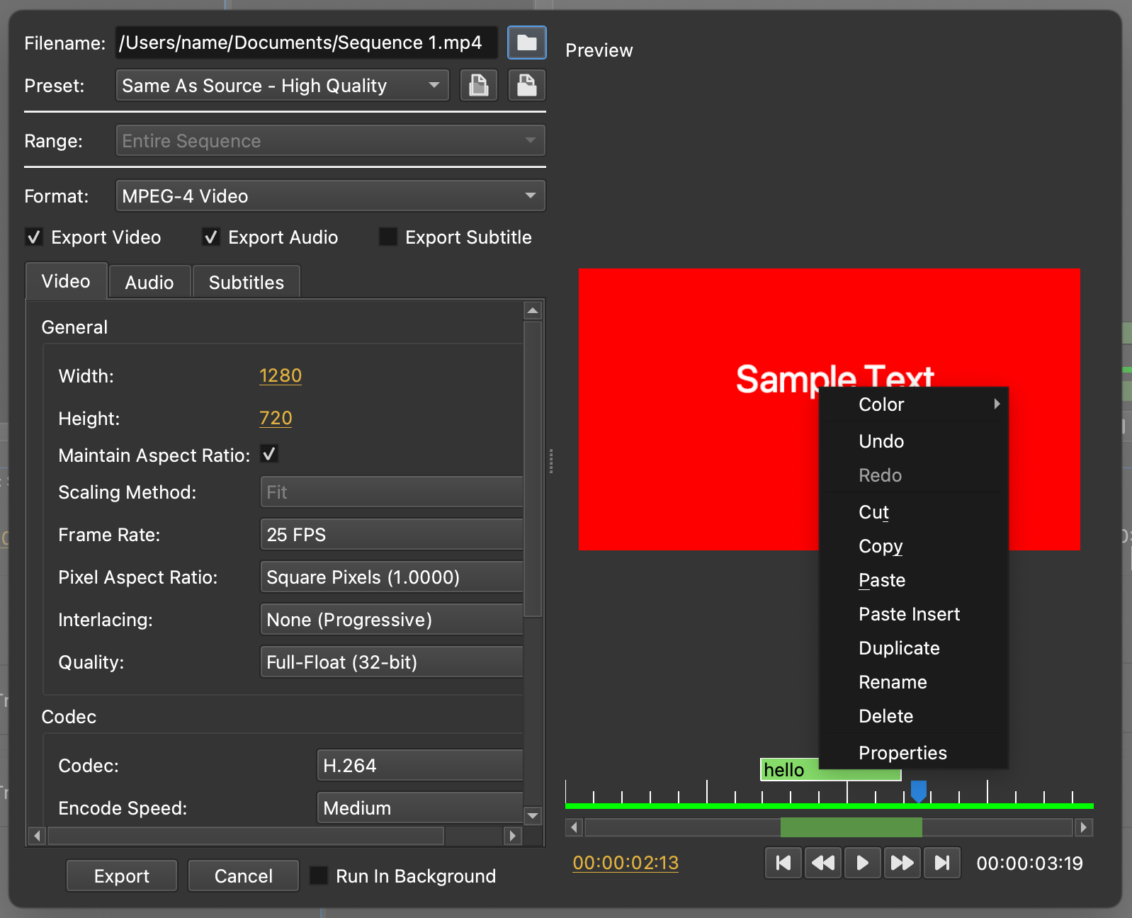 [EXPORT] Markers may not be editable in Export dialog · Issue #1979 · olive-editor/olive · GitHub
