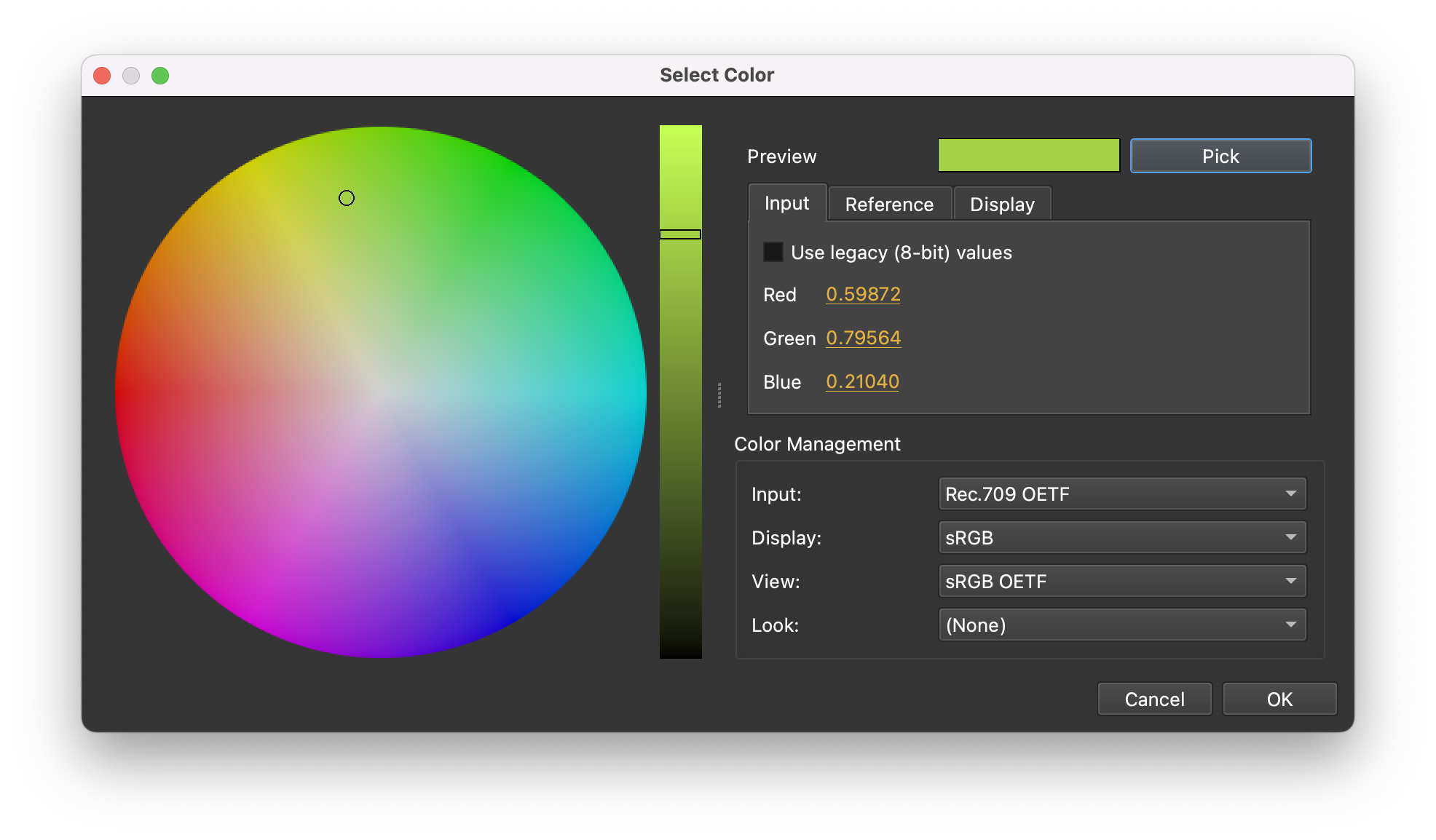 [UI] Change "color picker" button position at Select Color popup · Issue #2005 · olive-editor ...