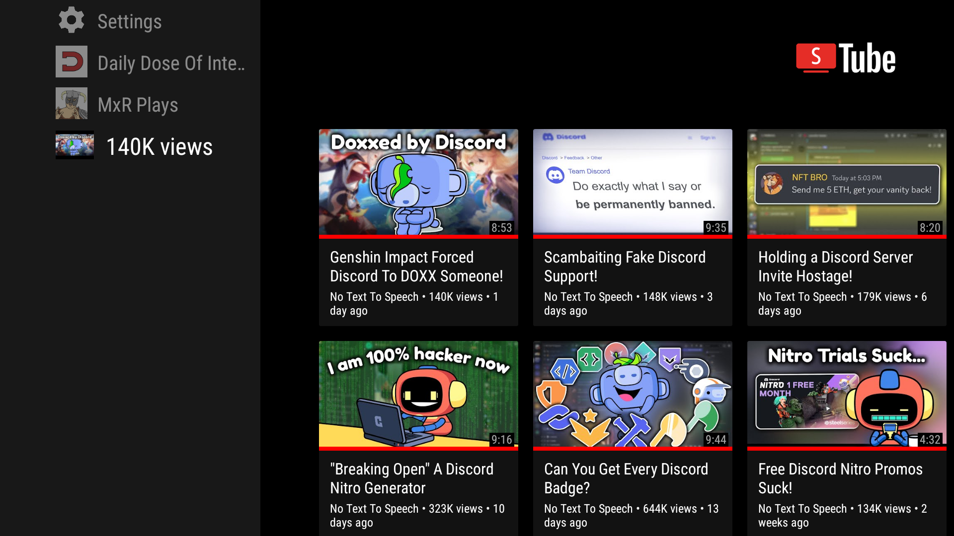 Wrong picture/name of a channel pinned to the side menu · Issue #2108 · yuliskov/SmartTube · GitHub