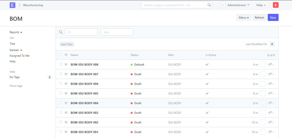Design issue while creating BOM, also creating multiple draft BOM ...