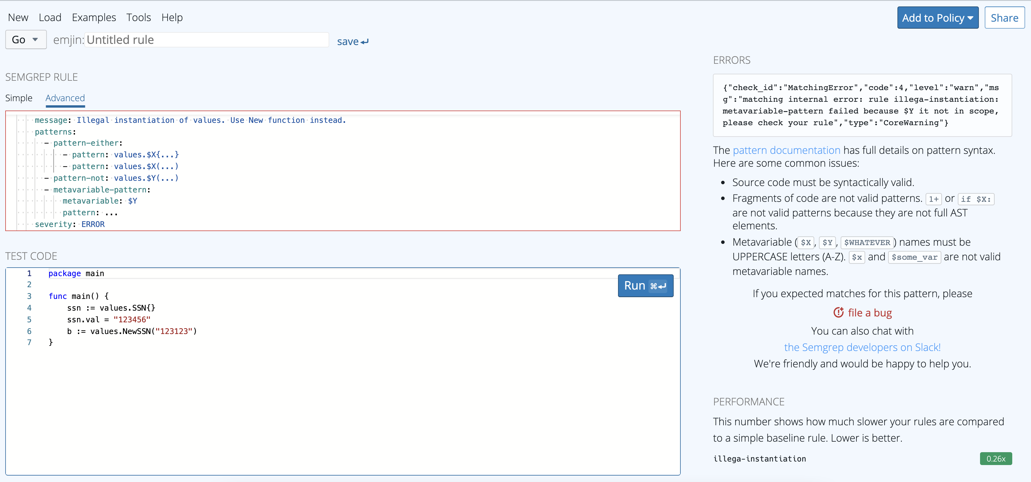 Improve out of scope error checking · Issue #3799 · semgrep/semgrep · GitHub